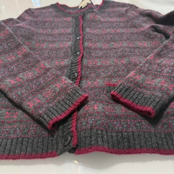 Appleseed's | Sweaters | Appleseeds Fair Isle Woolblend Cardigan Size M ...